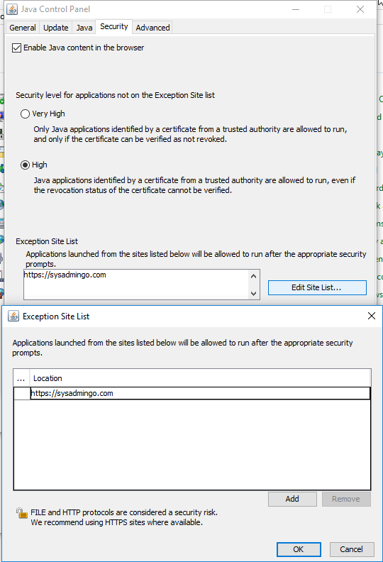 Java Exception List – Datei verteilen – sysadmin:GO
